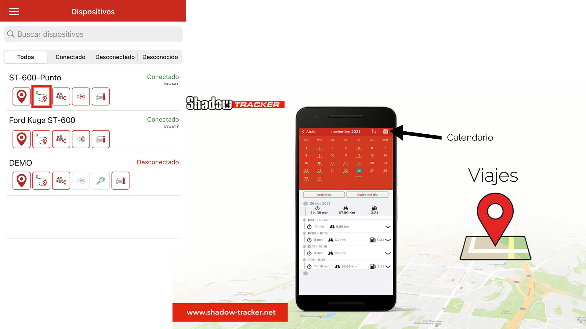 Manual Aplicación móvil – Shadow Tracker
